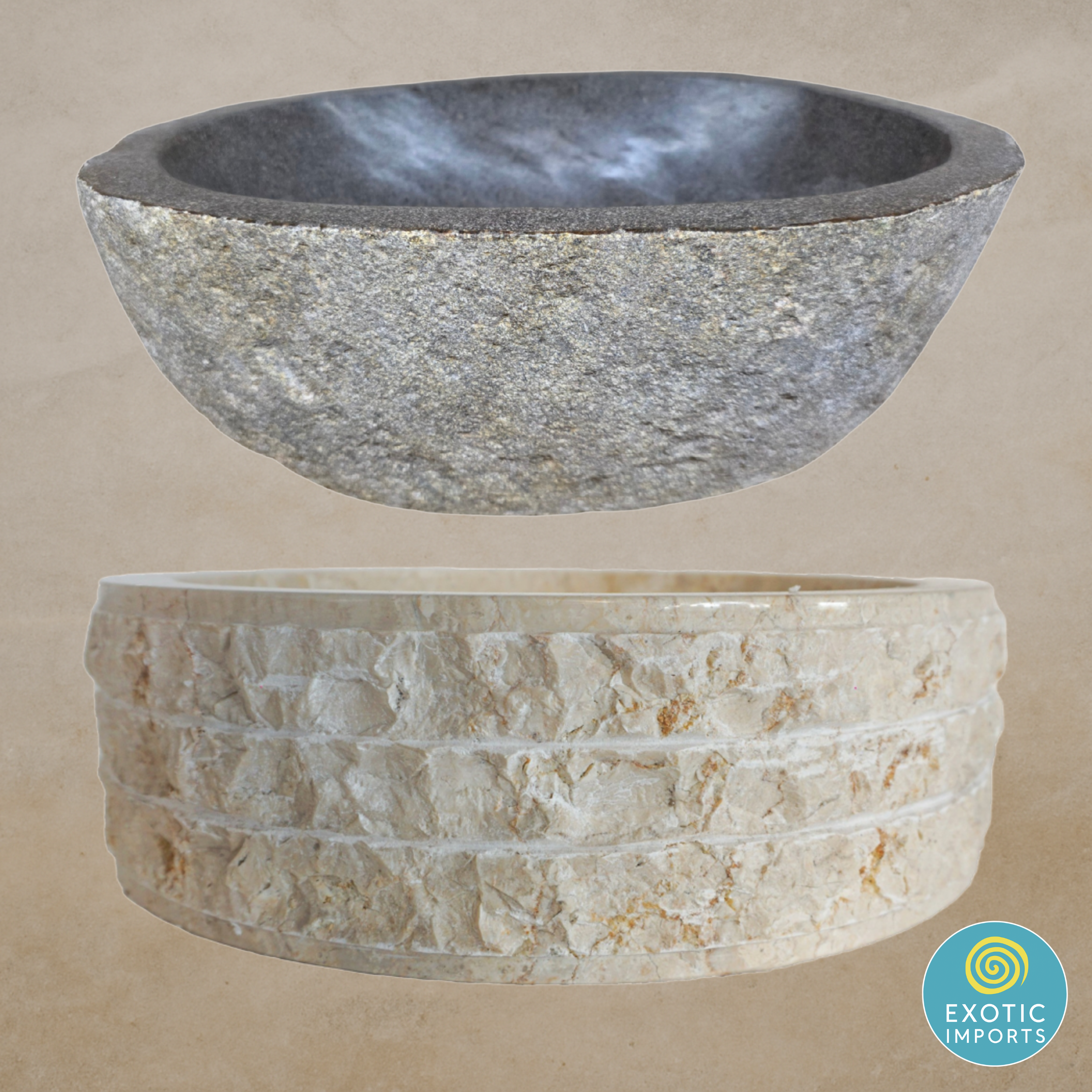 Stone Vanity Basins | Marble & Riverstone Basins Perth – Exotic Imports